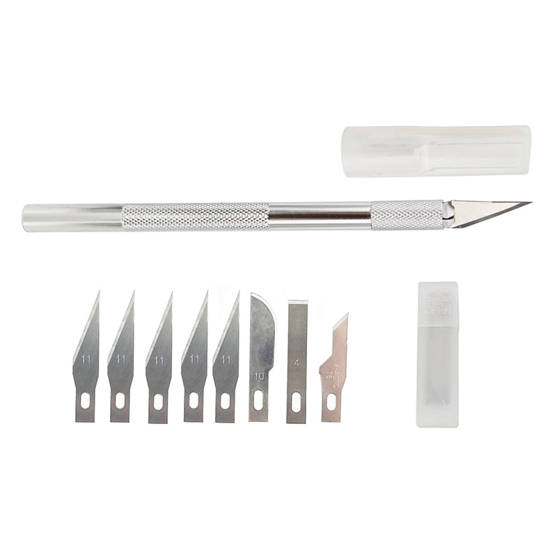 9 Blades Craft Artwork Cutting Knife DIY Carving Knife Stencil Scoring